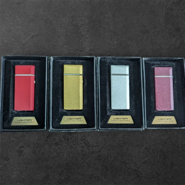 Slim Electric Lighter – Sleek Rechargeable Gift Lighter (4 Colors)
